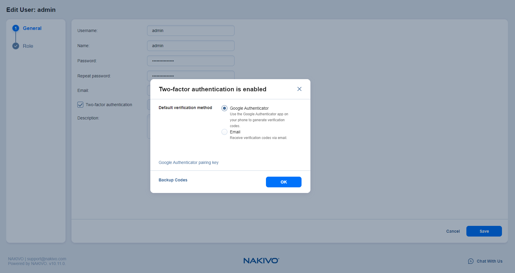 Managing Two-Factor Authentication